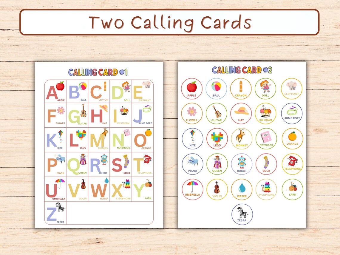 Alphabet Bingo Upper Case Letters Printable - Fun Educational Activity ...