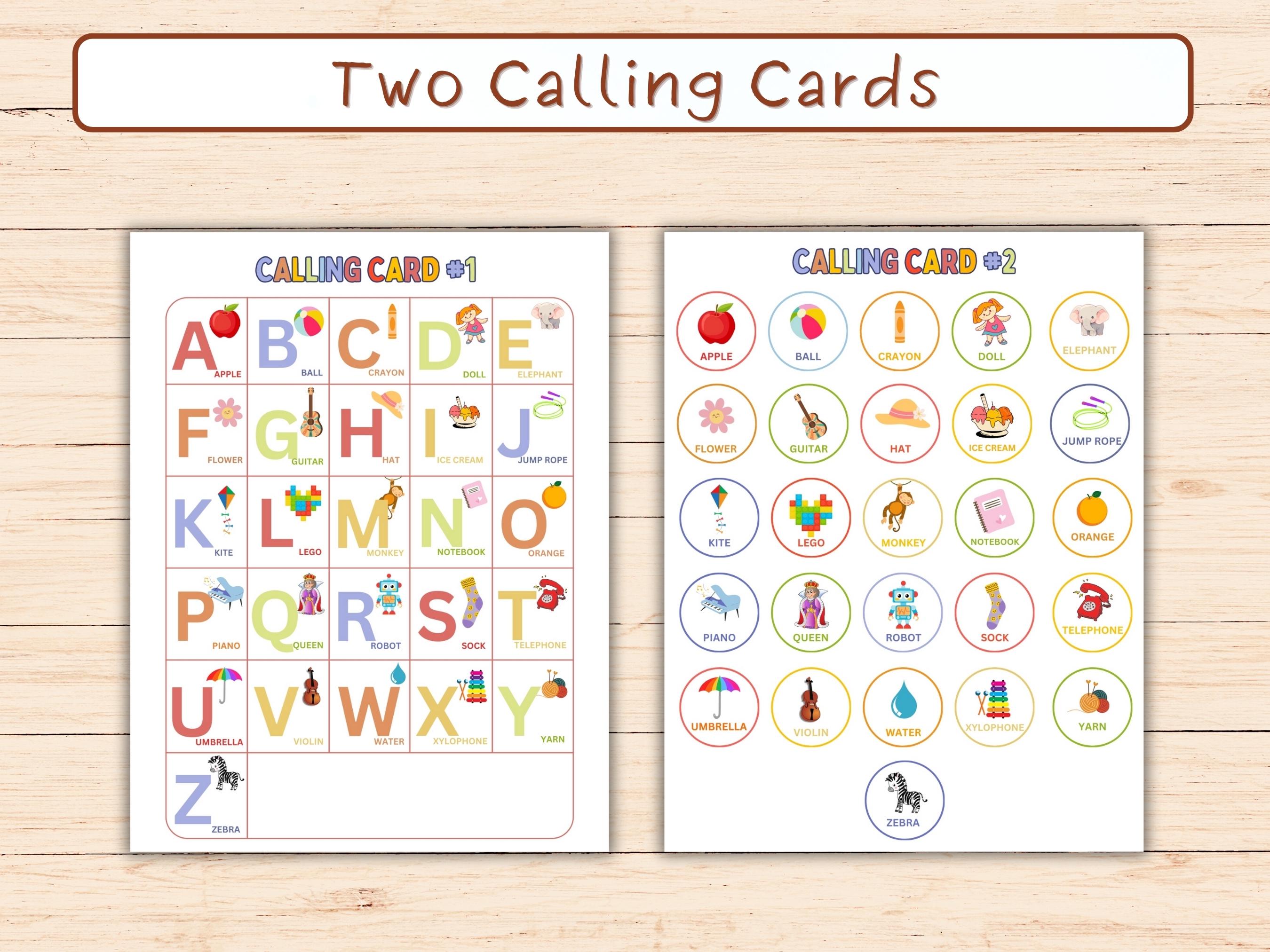 Alphabet Bingo Upper Case Letters Printable - Fun Educational Activity ...