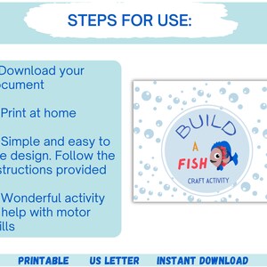 Build A Fish Craft Printable, Fun DIY Crafts for Kids, Cut and Glue ...