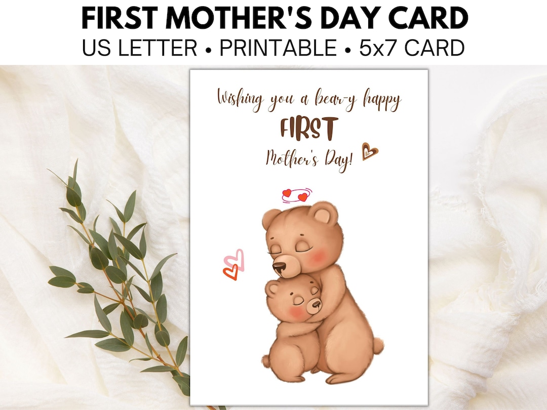 First Mother’s Day Card I Printable - Etsy