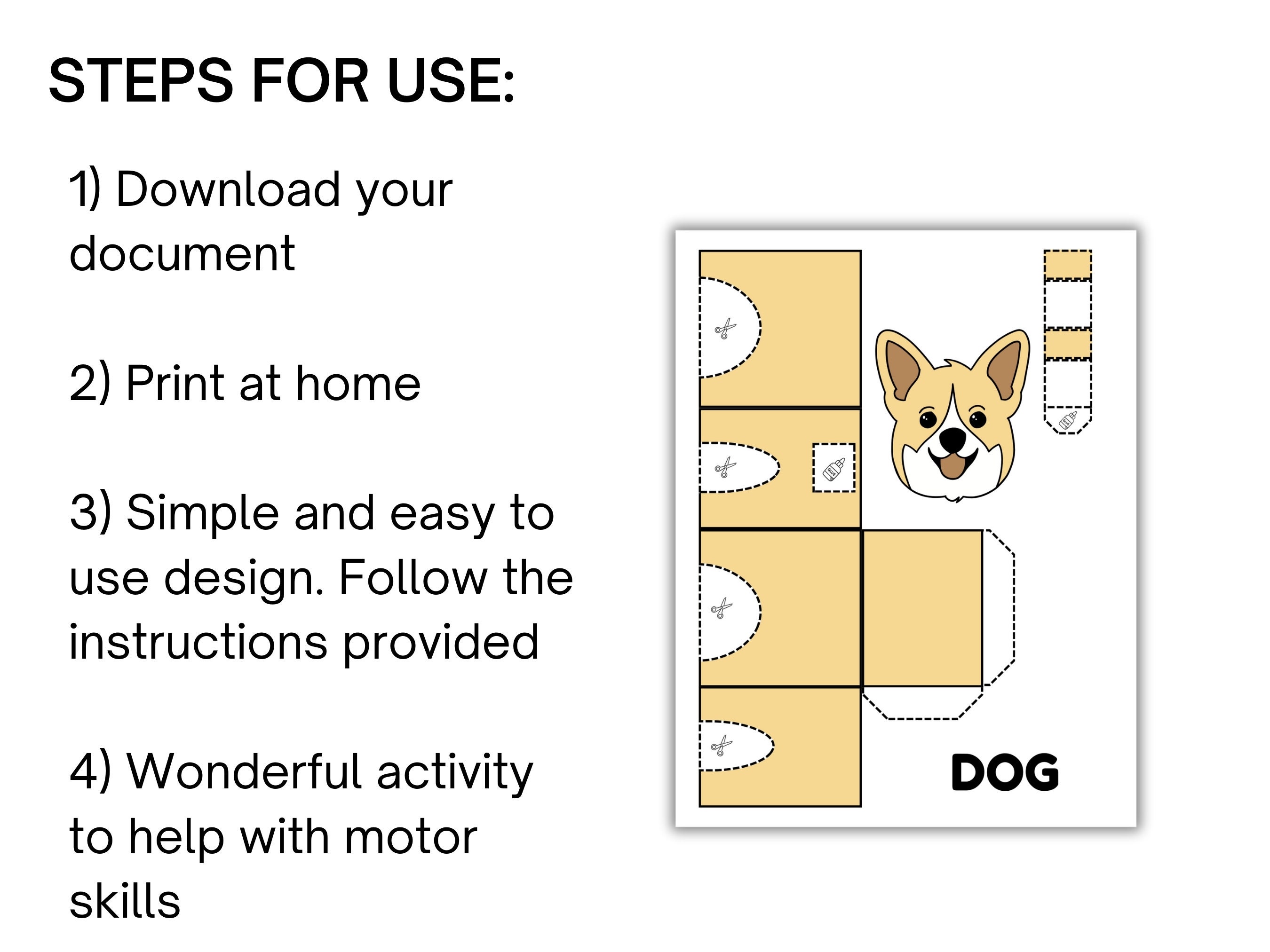 10 Printable 3D Farm Animals Craft, Pig, Cow, Chicken, Horse, Sheep ...