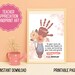 Teacher Appreciation Handprint Art DIY Teacher Gift End of Year Gift ...