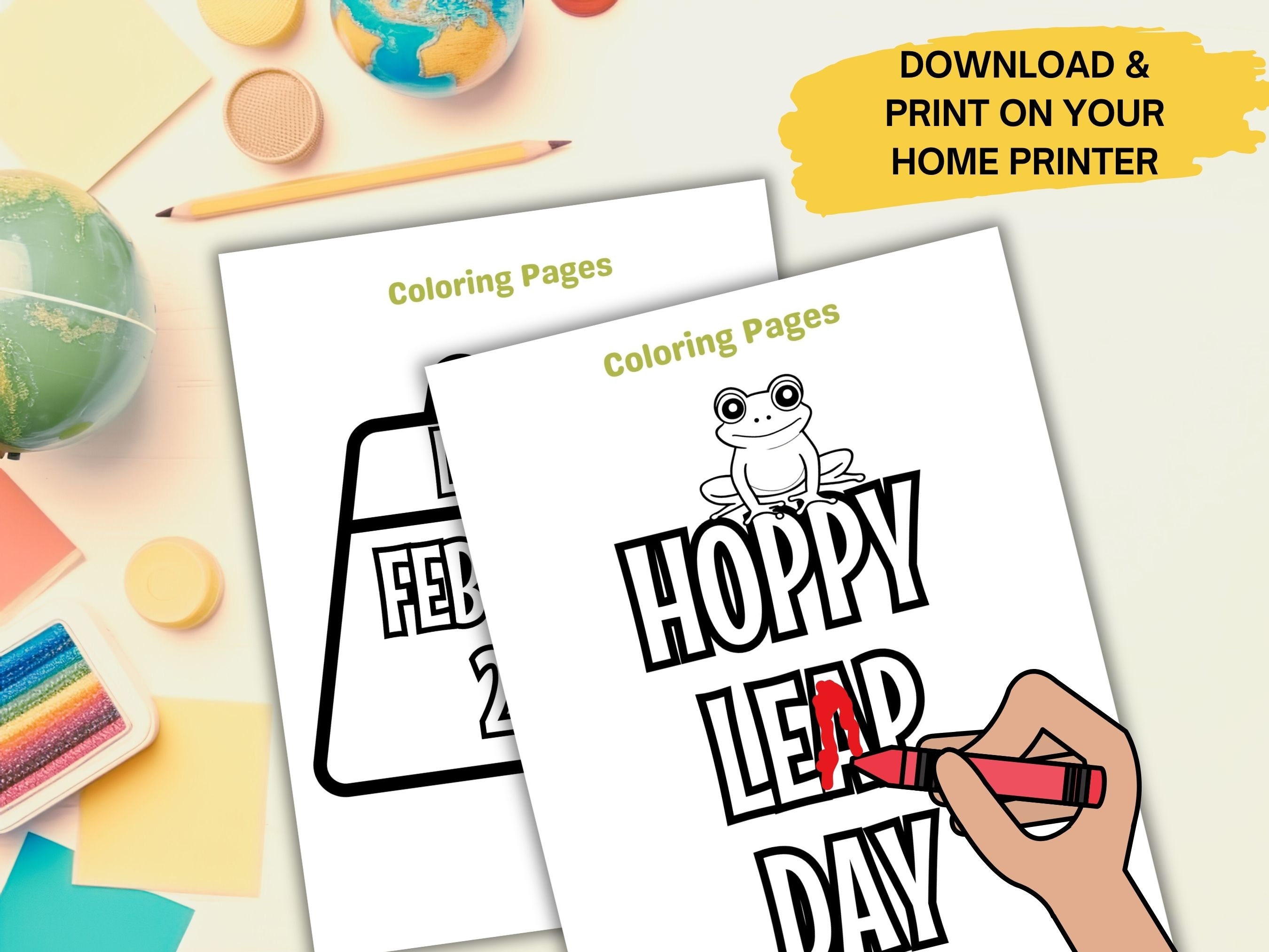 Leap Year Activity Pack of Educational Puzzles, Games, and Coloring Fun ...