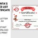 Santa's Nice List Certificate and Letter From Santa for Kids, Christmas ...