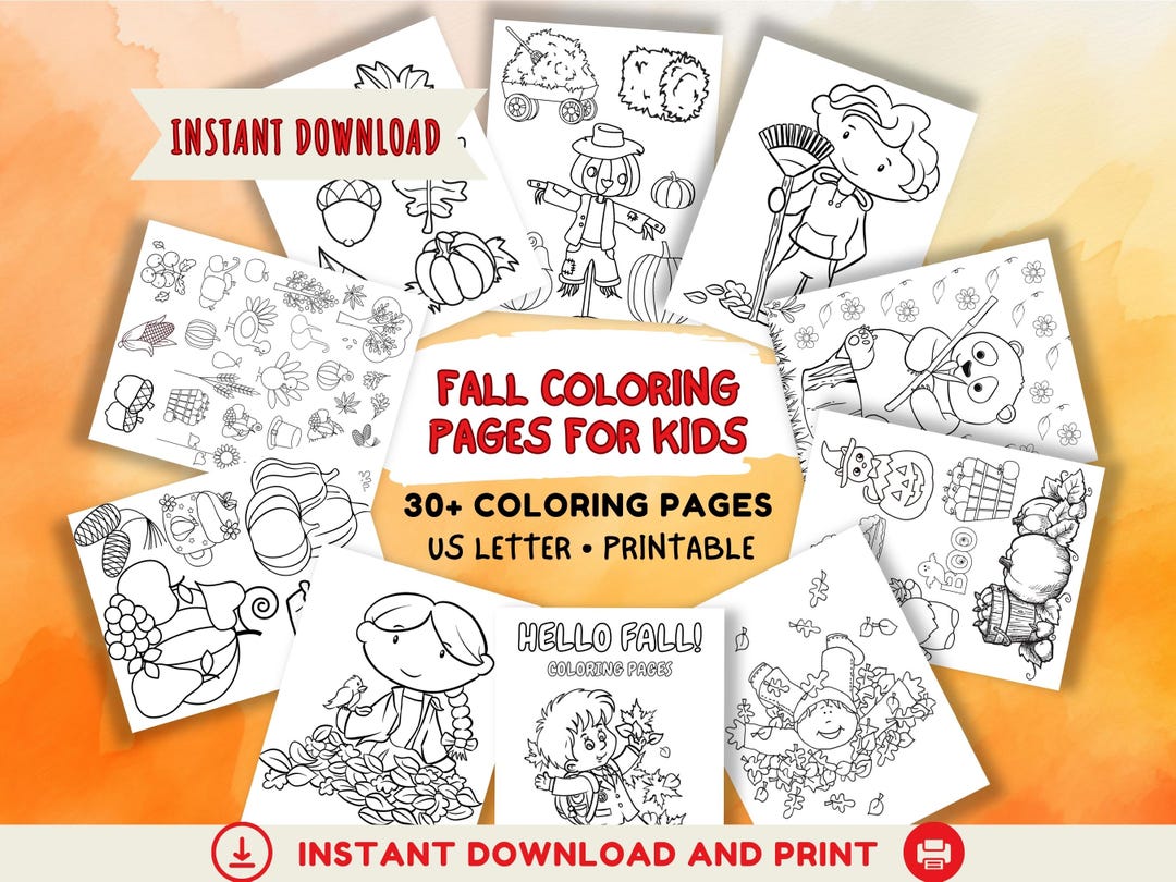 Fall Coloring Pages for Kids, Autumn Fun & Creative Activities ...