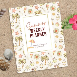 Summer Weekly Planner Kids Activities Family Calendar - Etsy