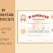 Customizable Pi Superstar Certificate Printable to Reward Kids Math ...