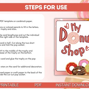 My Donut Shop Pretend Play Printable - Kids Dramatic Play Set for Home ...