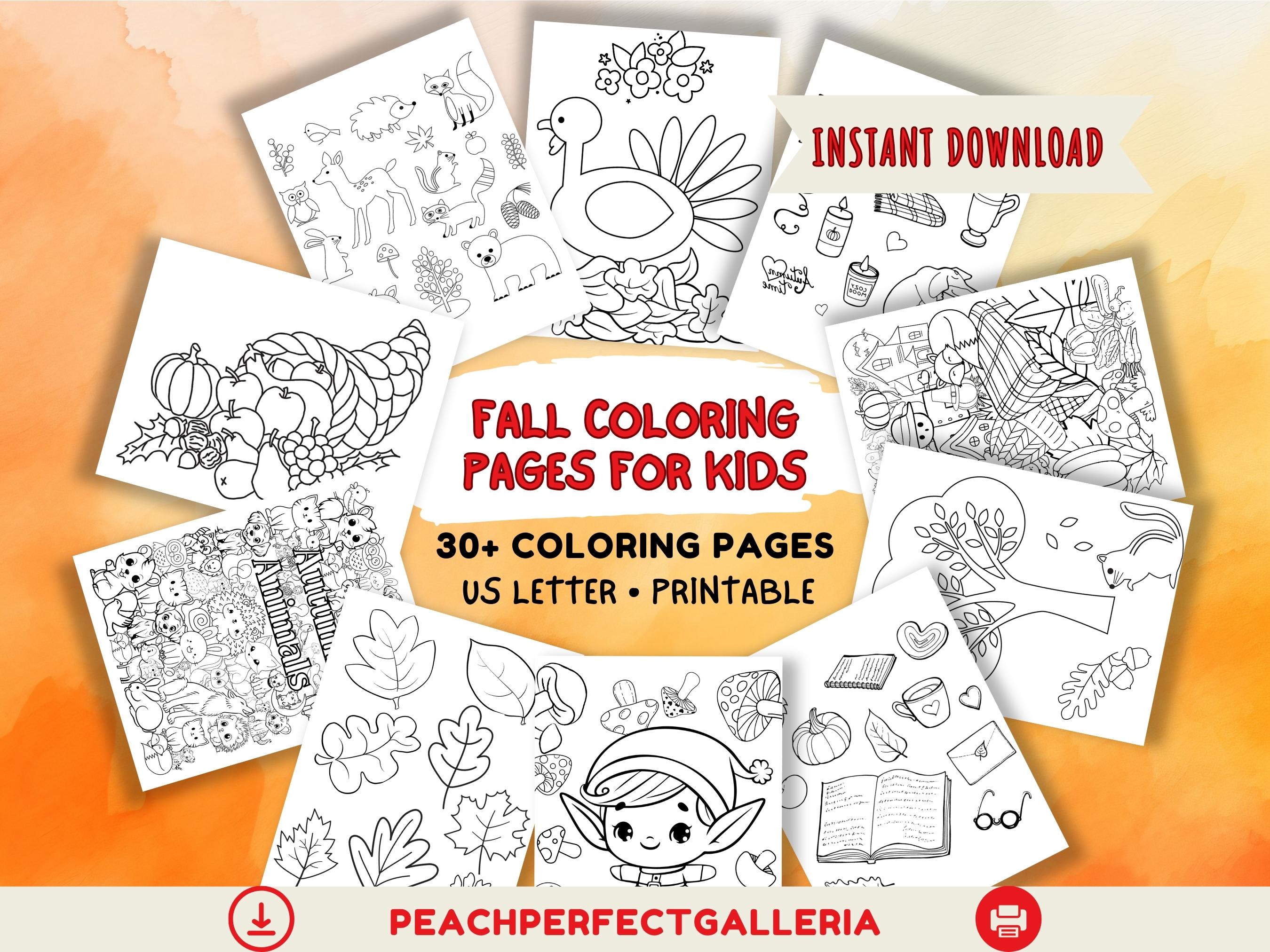 Fall Coloring Pages for Kids, Autumn Fun & Creative Activities ...