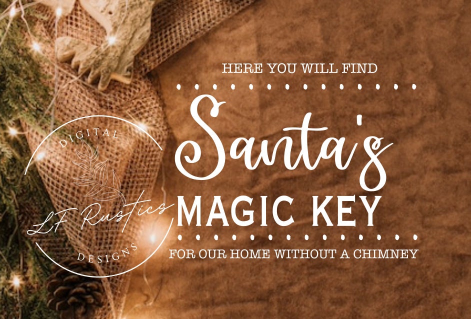 Santa’s Key SVG Digital File - Etsy