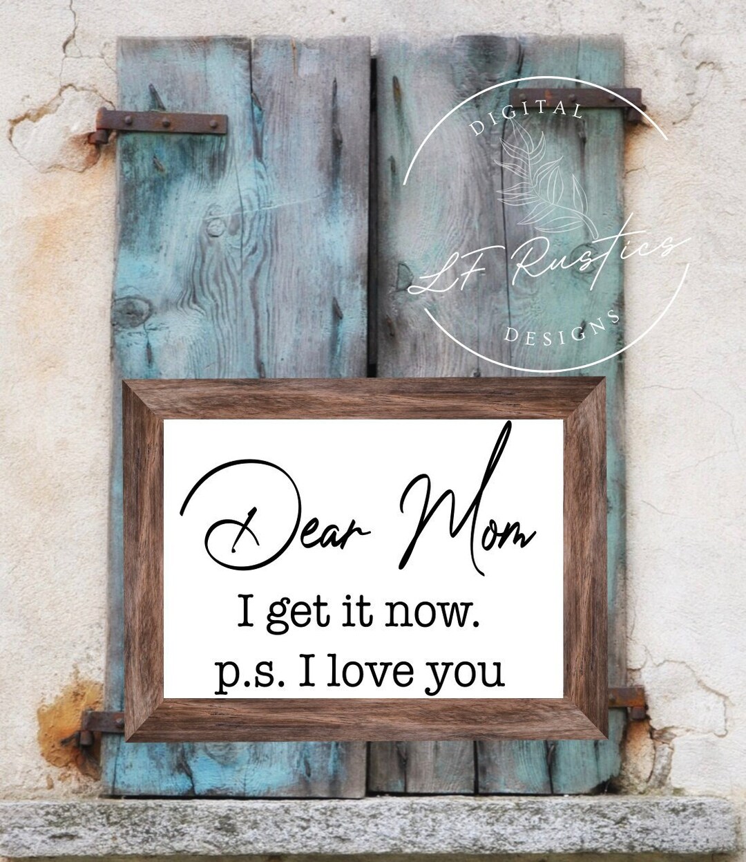 Dear Mom SVG Digital File - Etsy