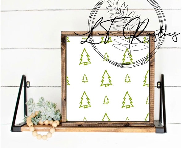 Christmas Tree Pattern SVG Digital File - Etsy