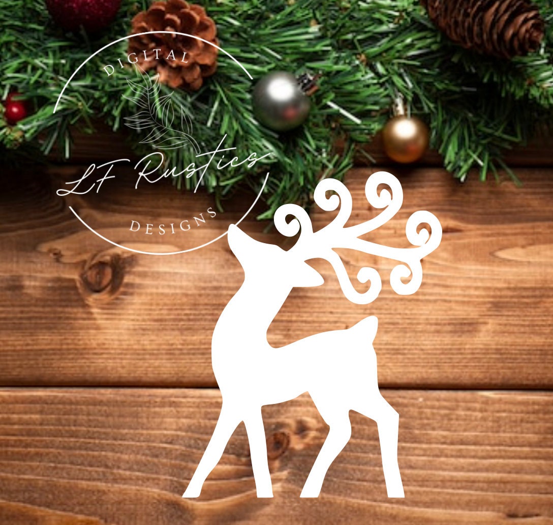 Fancy Reindeer SVG Digital File - Etsy