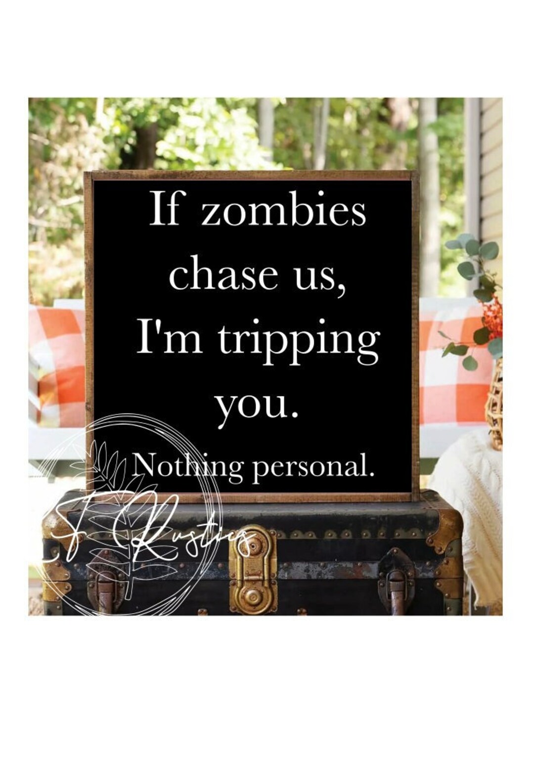 If Zombies Chase Us Im Tripping You SVG Digital File|cricut/silhouette ...