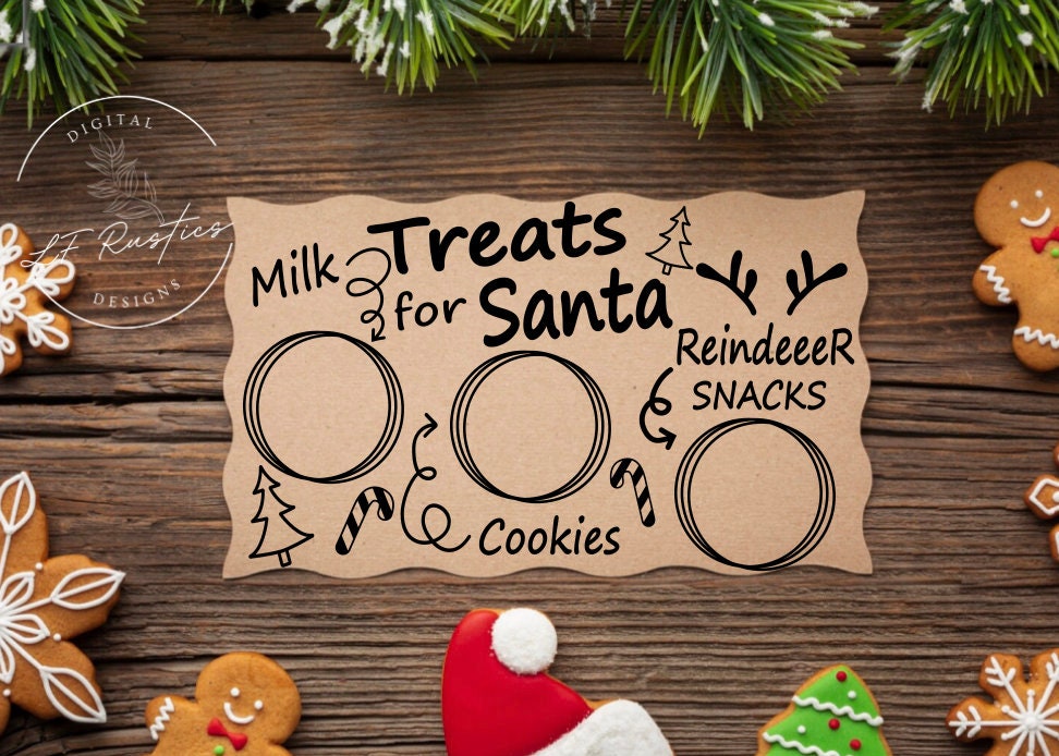 Treats for Santa SVG Digital File - Etsy