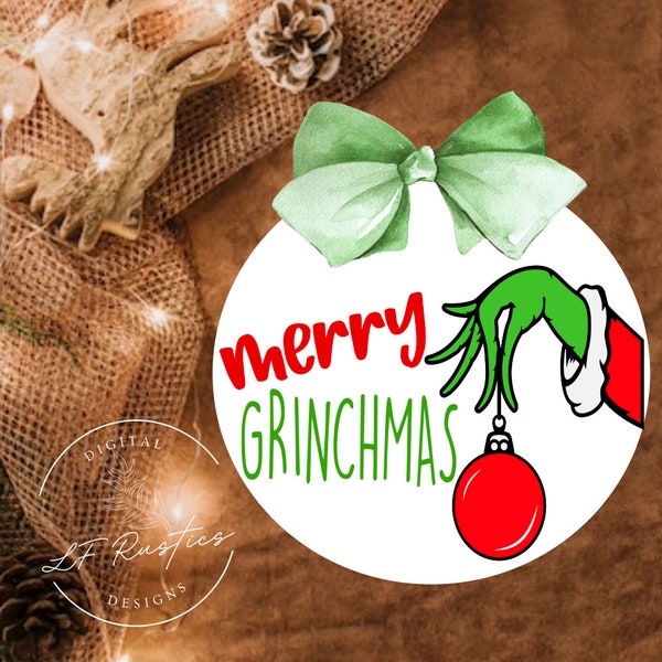 Merry Grinchmas Svg For Cricut Etsy