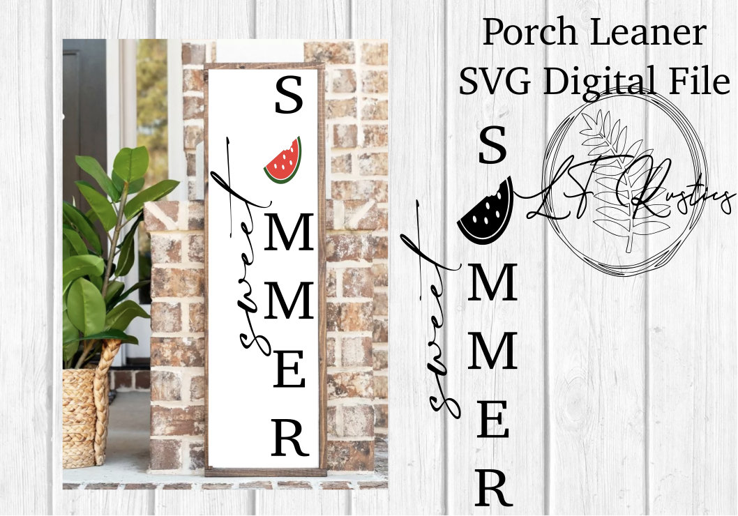 Sweet Summer Porch Leaner SVG Digital File|cricut/silhouette Files - Etsy