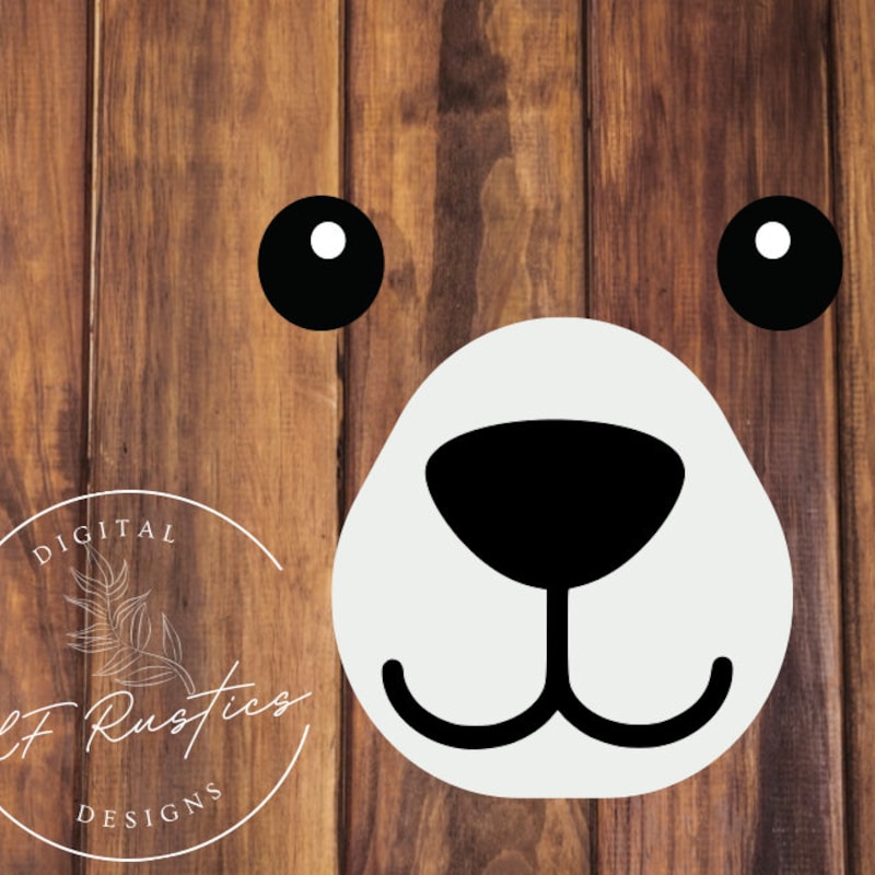 Bear Face Svg - Etsy