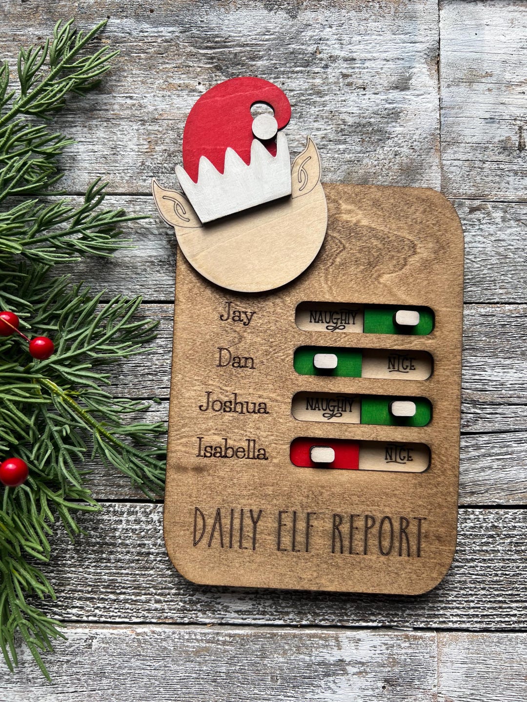 Personalized Daily Elf Report - Etsy