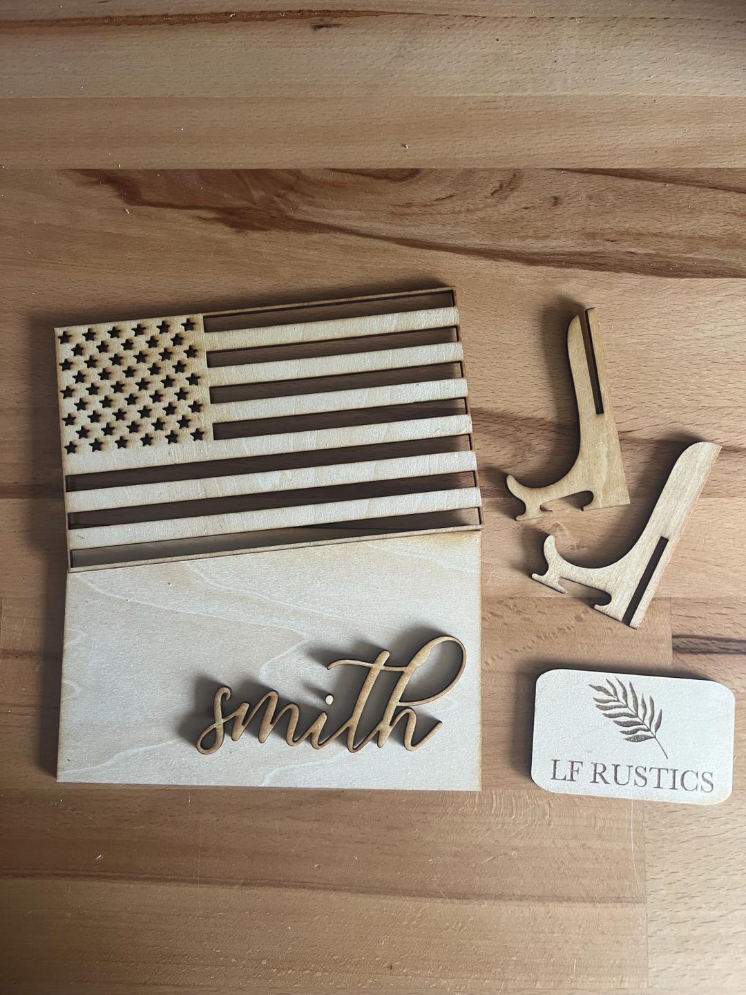 DIY Flag Kit|diy 4th of July|craft Wood Blank|wood Cutouts|4th of July ...
