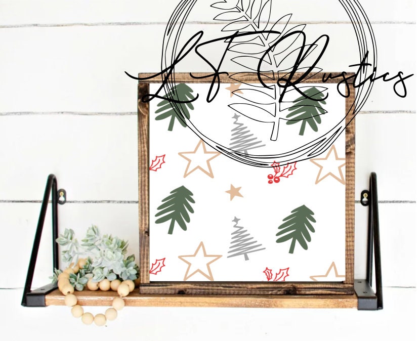 Christmas Pattern SVG Digital File - Etsy
