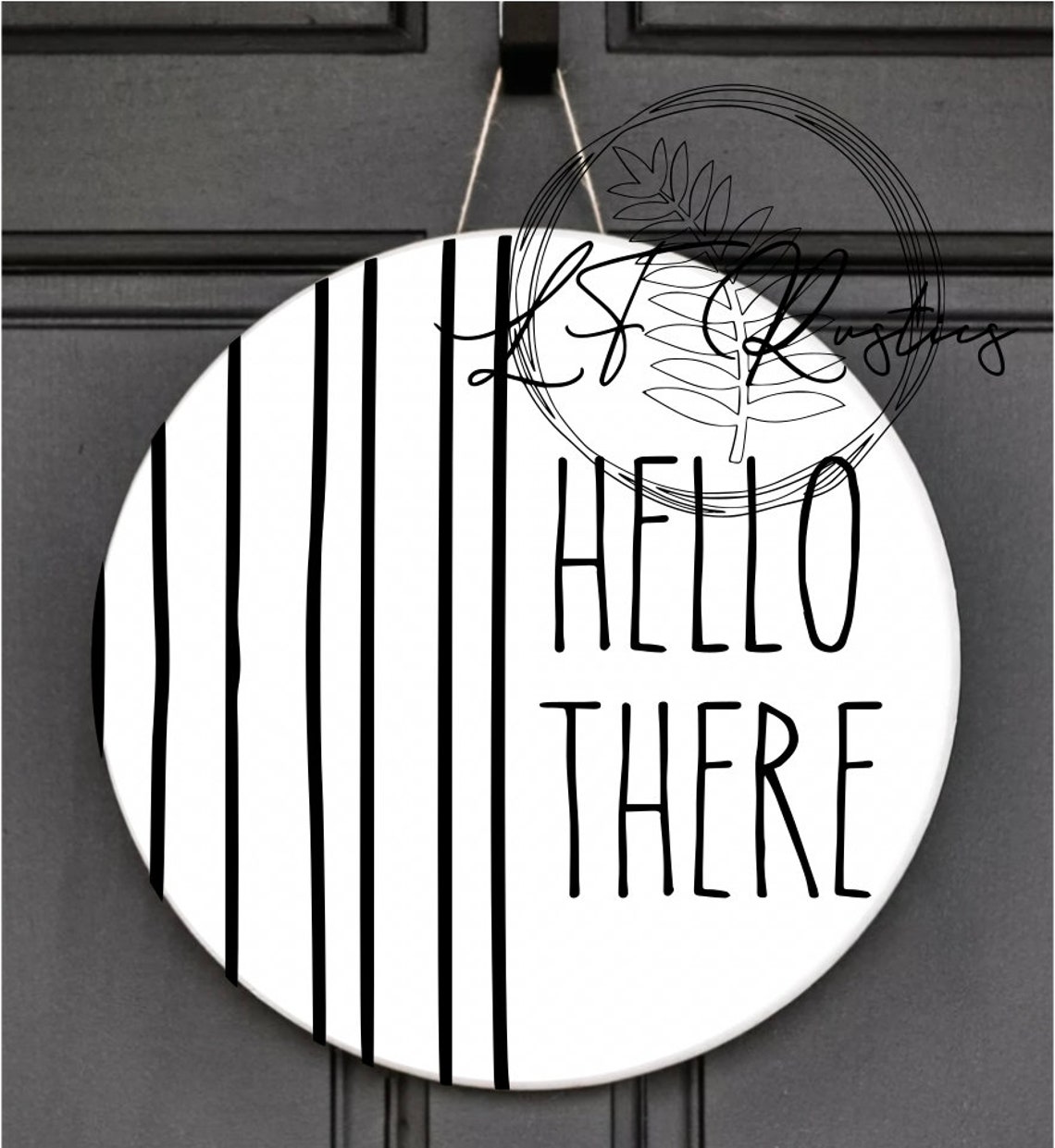 Hello There Door Hanger SVG Digital File - Etsy
