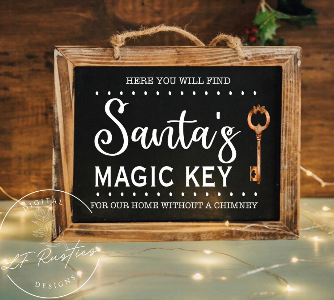 Santas Key SVG Digital File - Etsy