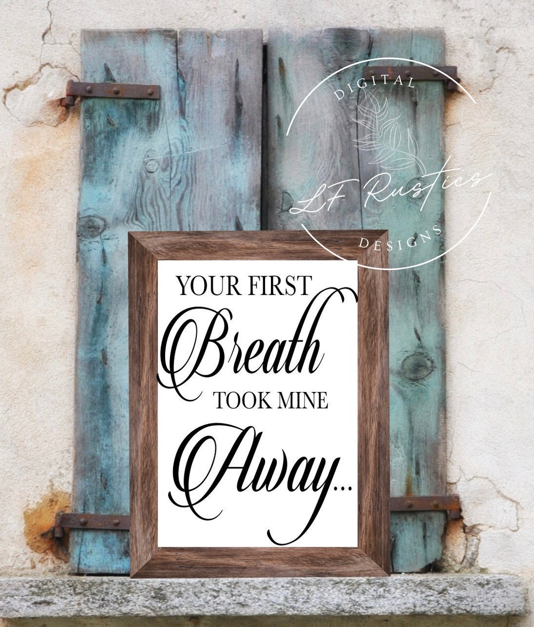 Your First Breath Took Mine Away SVG Digital File - Etsy