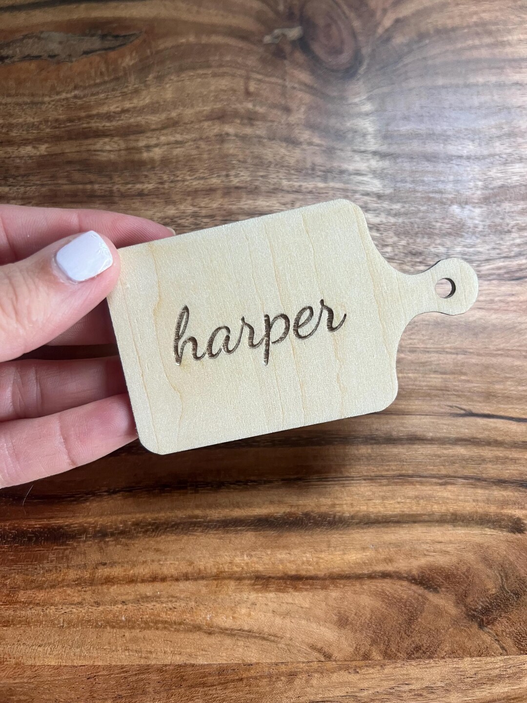 Basswood Cutting Board Place Card: Laser Cut Wood Tag - Etsy
