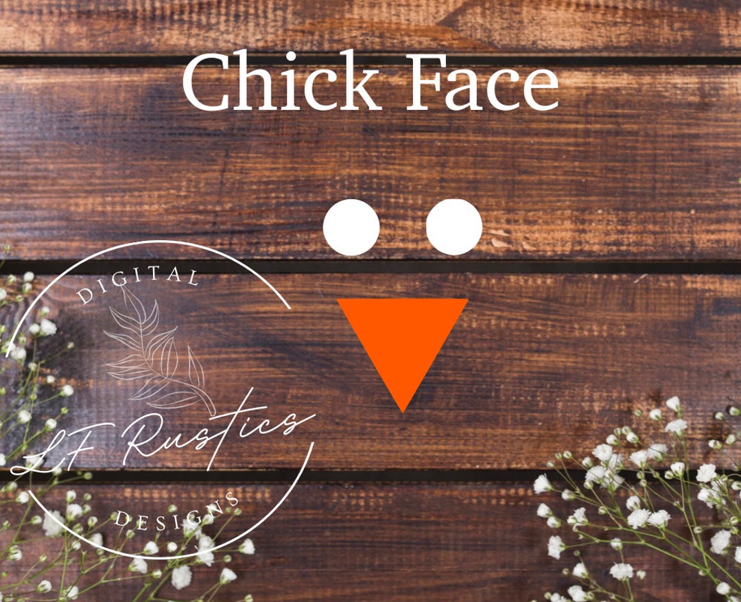 Chick Face SVG Digital File - Etsy