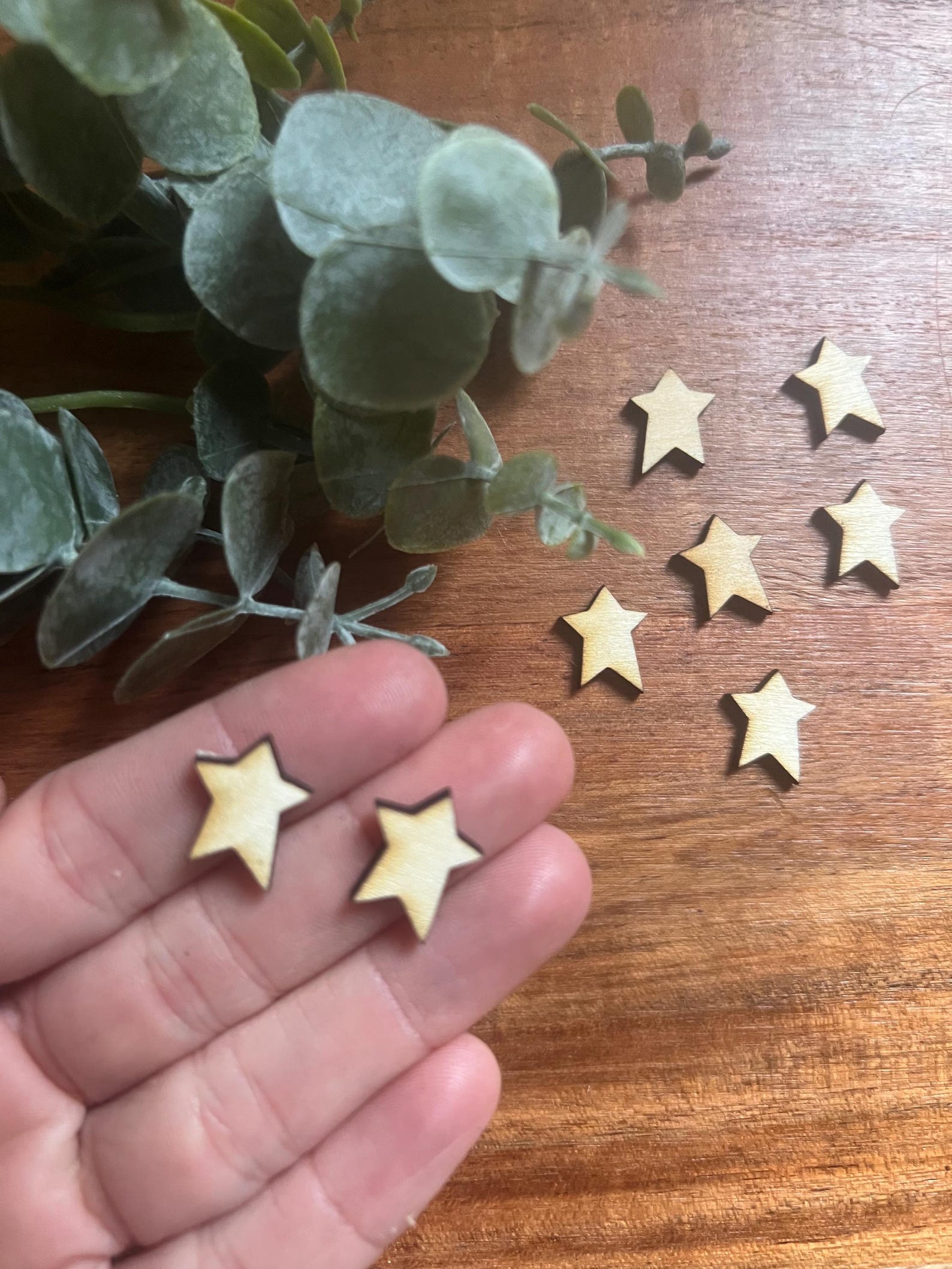 Tiny Wooden Star Cutouts: Primitive DIY Craft Pieces - Etsy