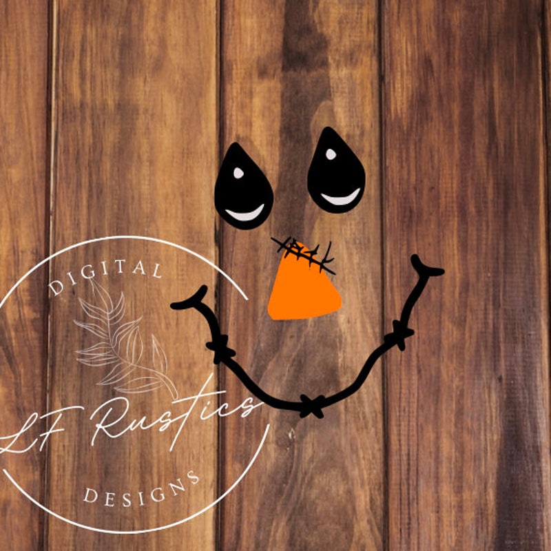 Scarecrow Face Svg - Etsy