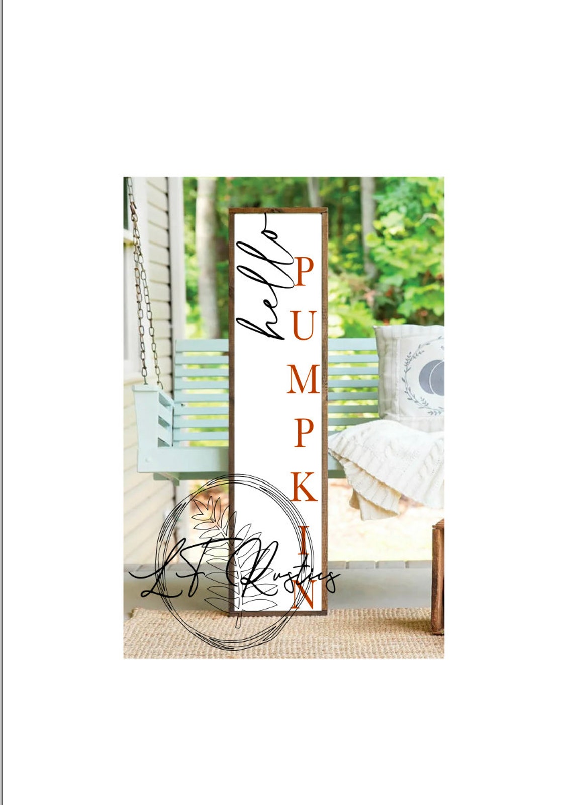 Hello Pumpkin Porch Leaner SVG Digital File - Etsy