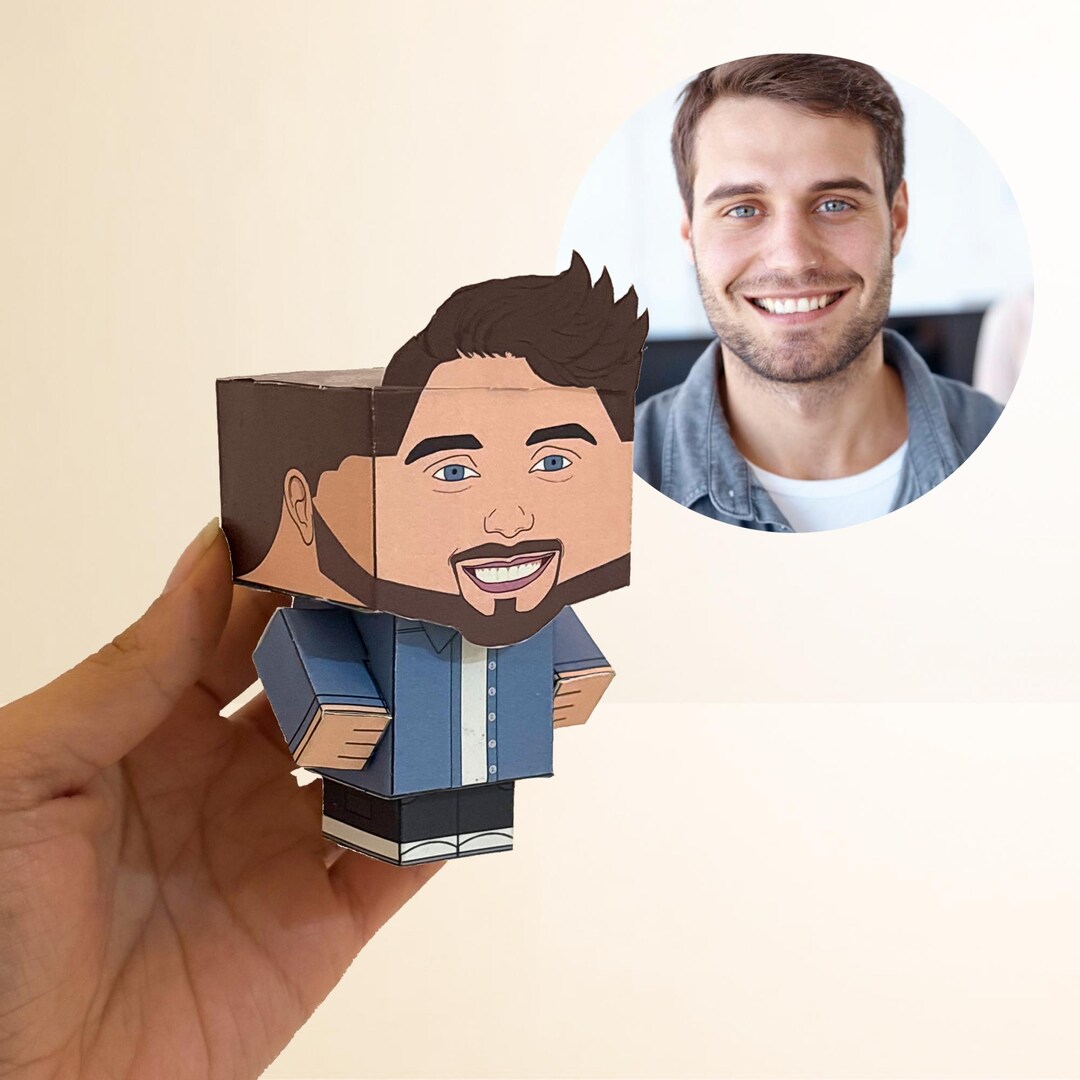 Custom Papercraft Human Figure, Custom Illustration, Personalized ...