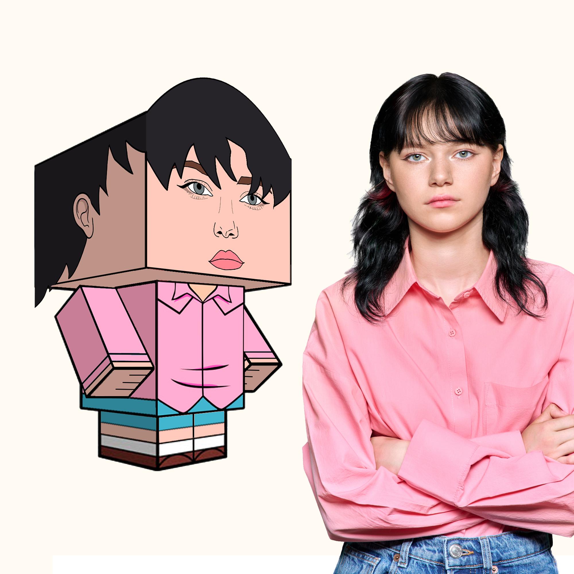 Custom Papercraft Human Figure, Custom Illustration, Personalized ...