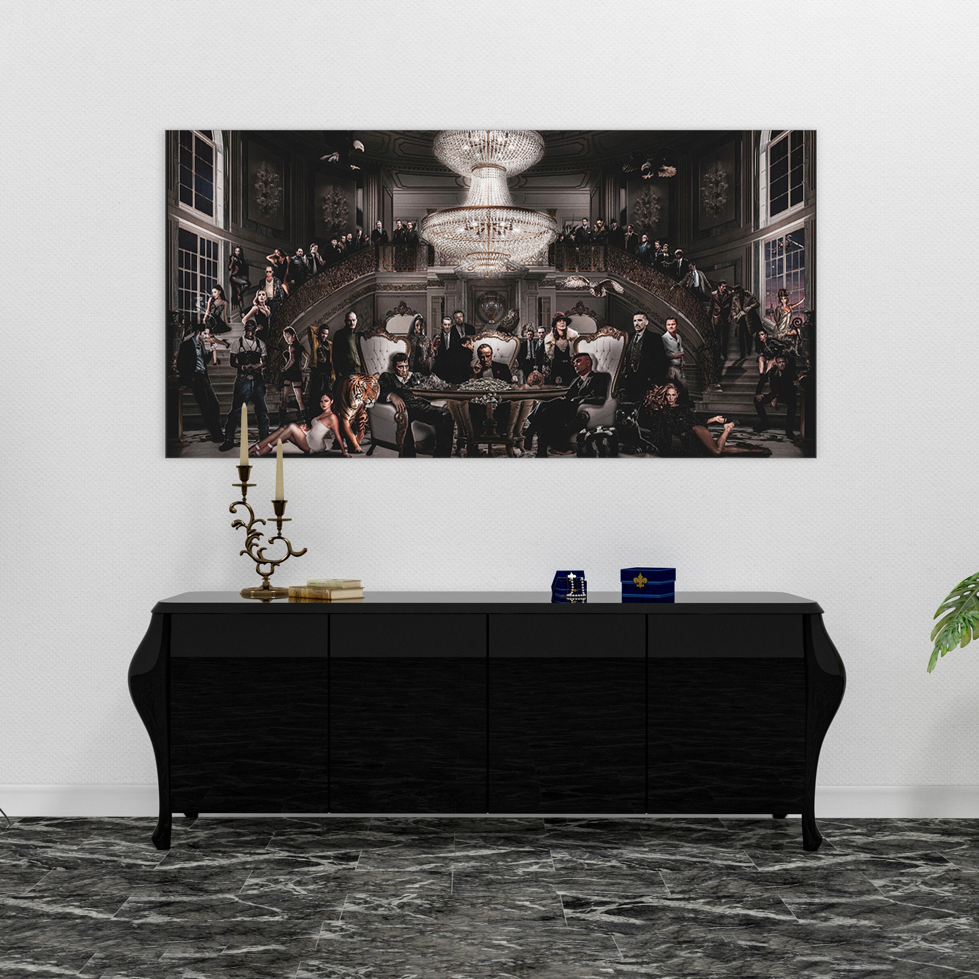 Iconic Gangster Movie Stars Canvas Print Hollywood Mafia Film Legends ...