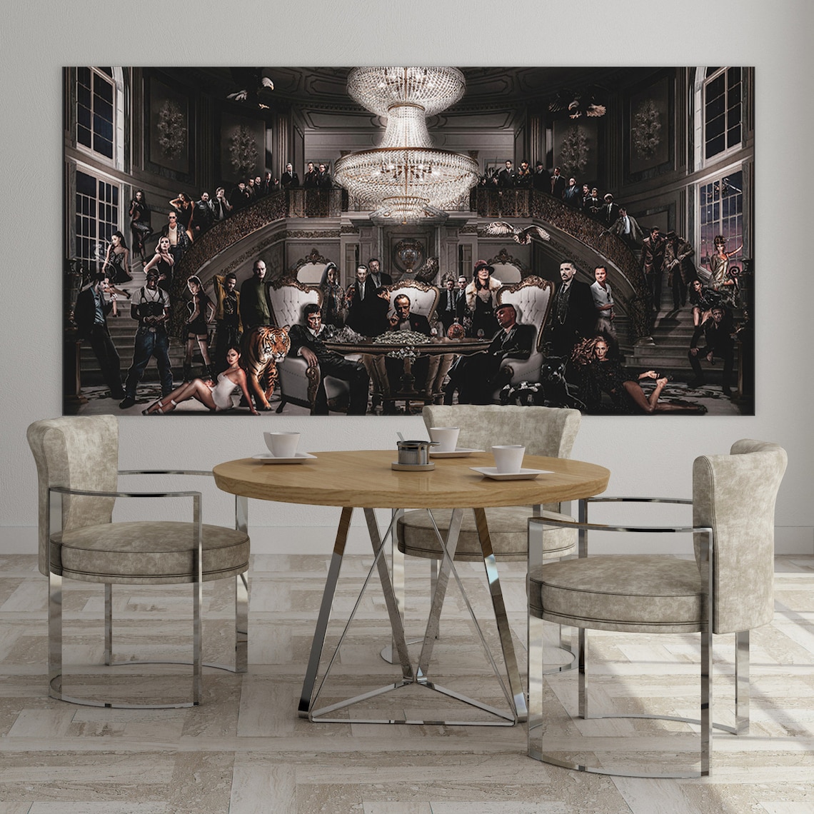 Iconic Gangster Movie Stars Canvas Print Hollywood Mafia Film Legends ...