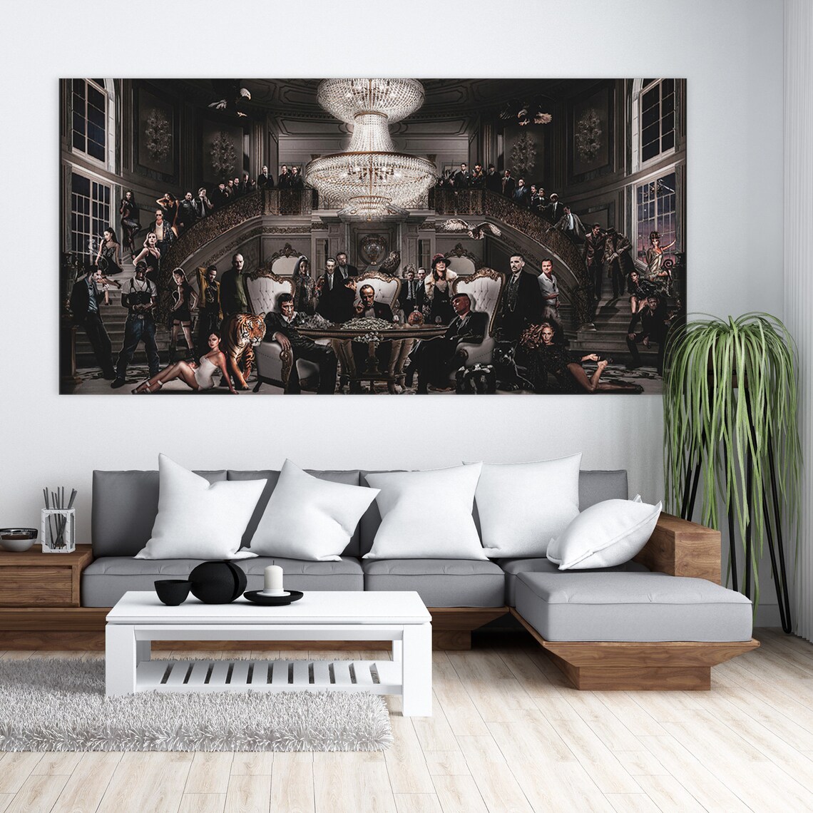 Iconic Gangster Movie Stars Canvas Print Hollywood Mafia Film Legends ...