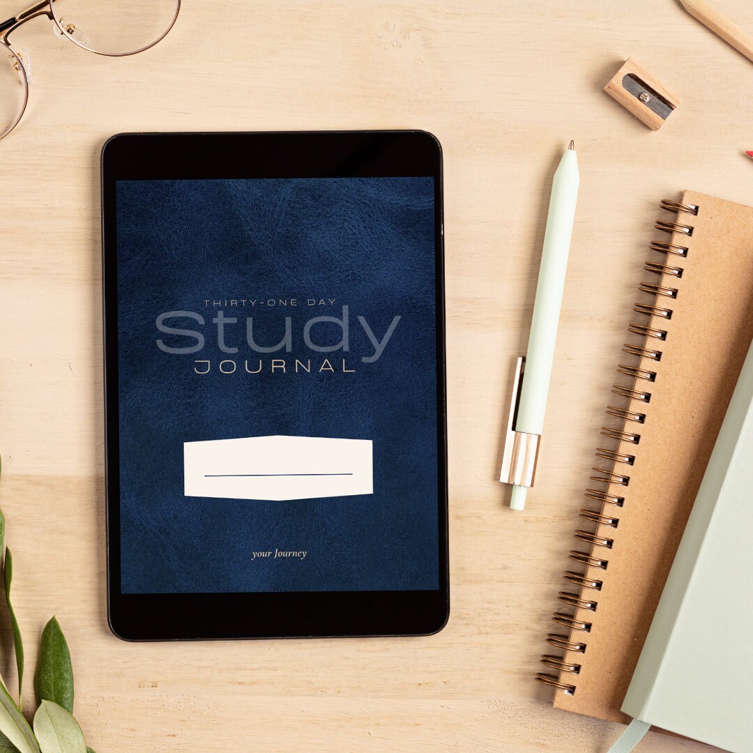 Leather Digital Study Journal for Bible Study & Daily Reflections in ...