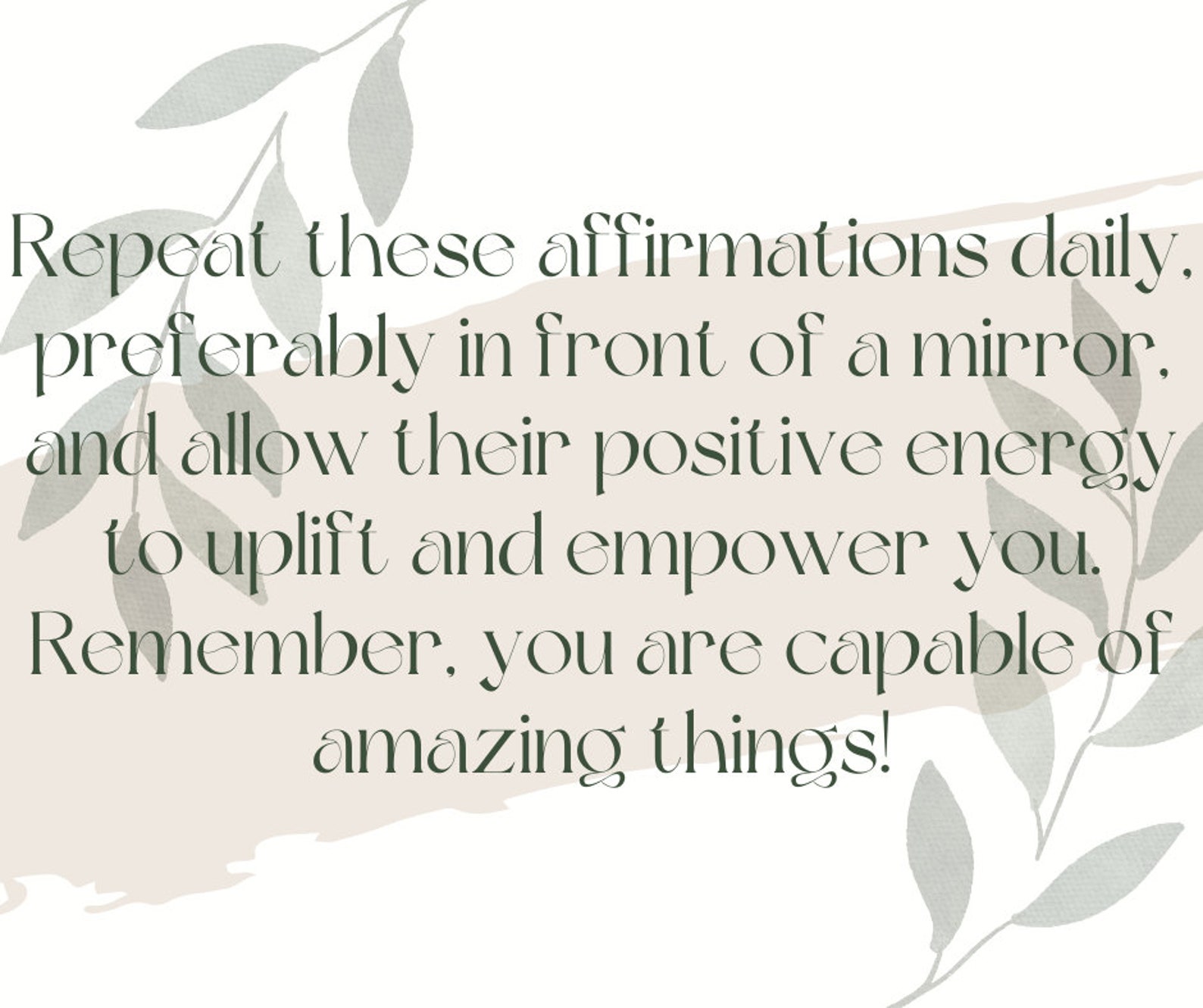 50 Daily Affirmations Social Media Ready Facebook Insta - Etsy