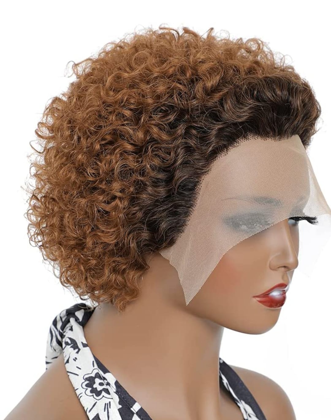 Pixie Cut Human Hair Curly Wig - Etsy
