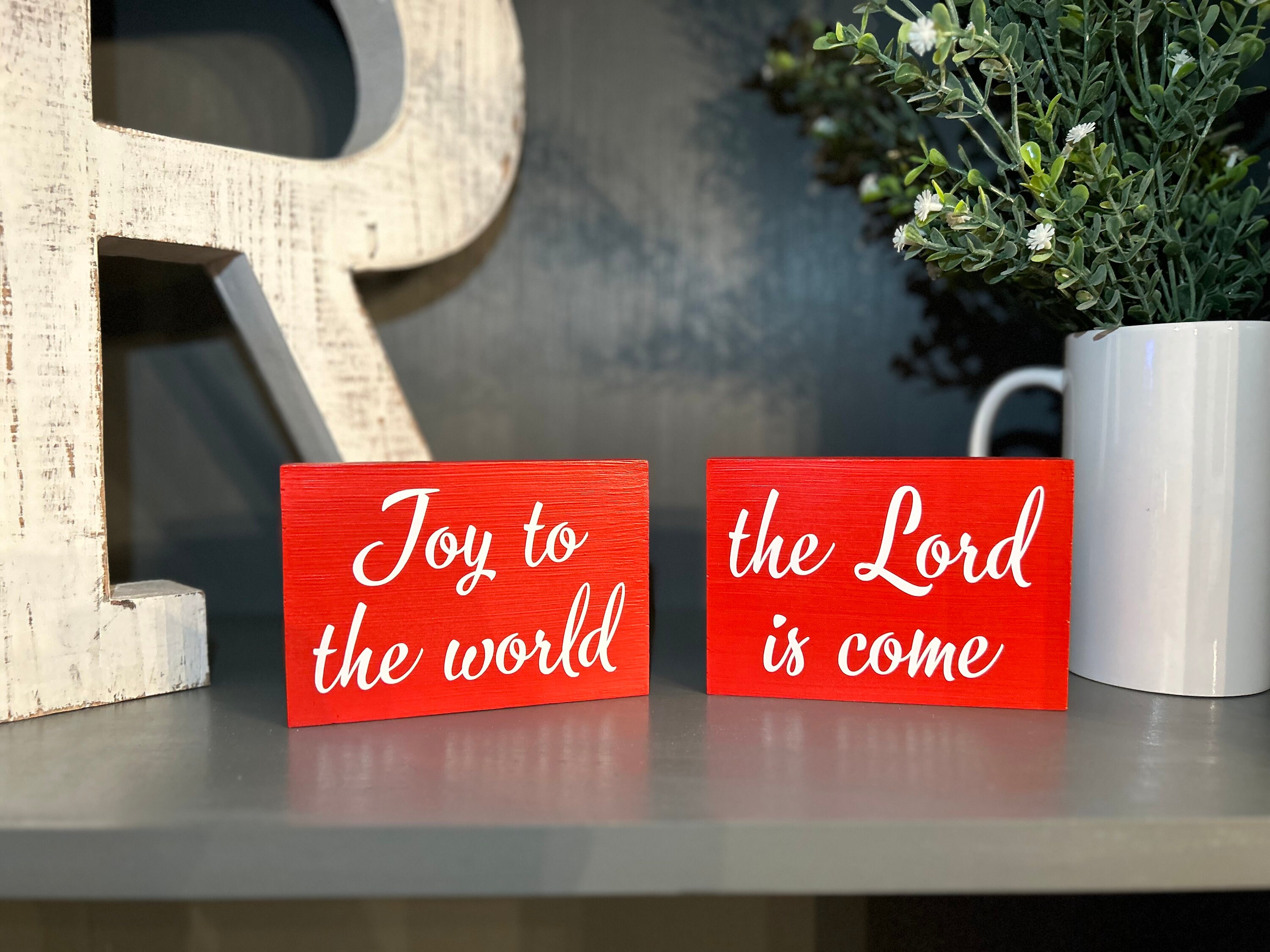 Wooden Christmas Signs - Etsy