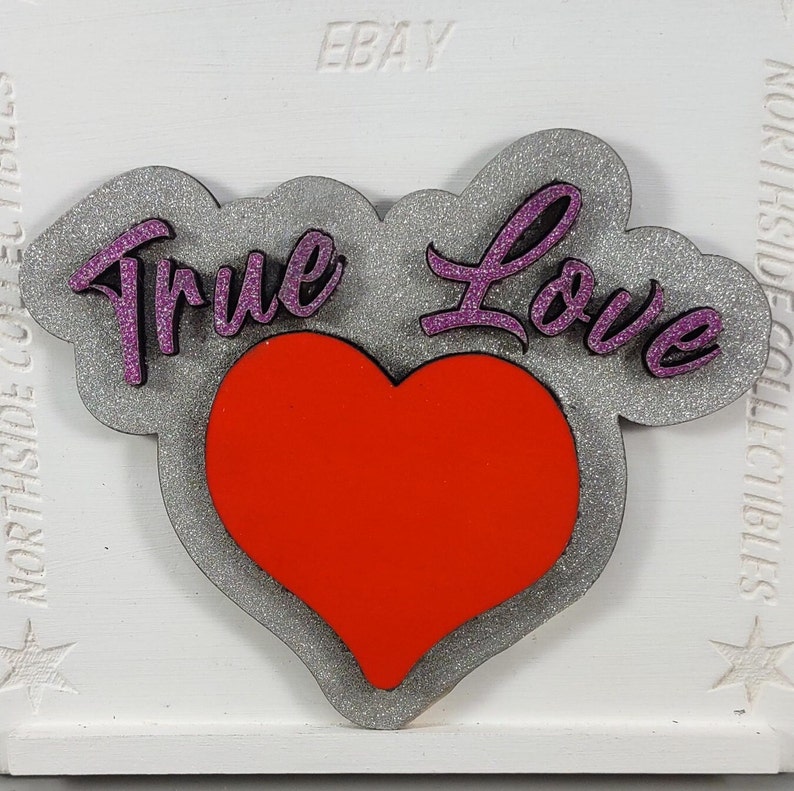 Set of 4 Handcrafted Wooden Valentines Magnets - Etsy