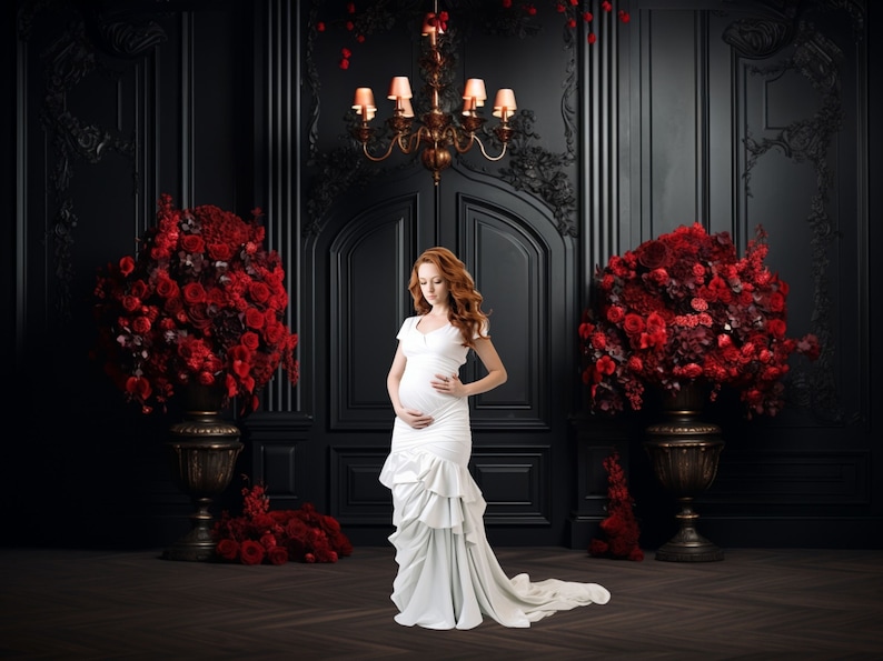 Maternity Digital Backdrops Bundle Floral Maternity Backdrop - Etsy