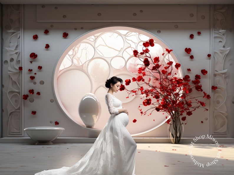 Maternity Digital Backdrops Bundle Floral Maternity Backdrop - Etsy