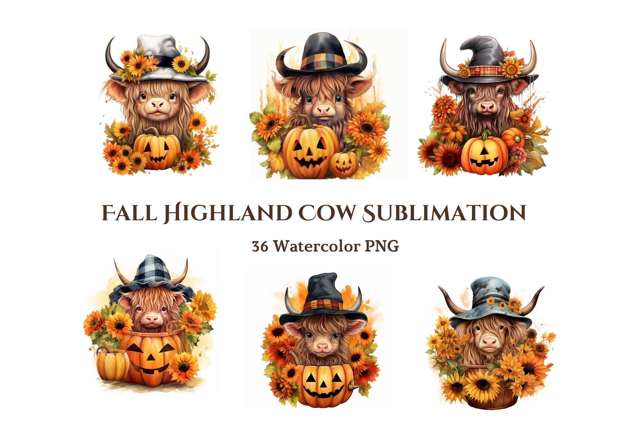 Highland Cow Png, Hay Fall Cow Png Sublimation Design, Fall Png, Hello ...
