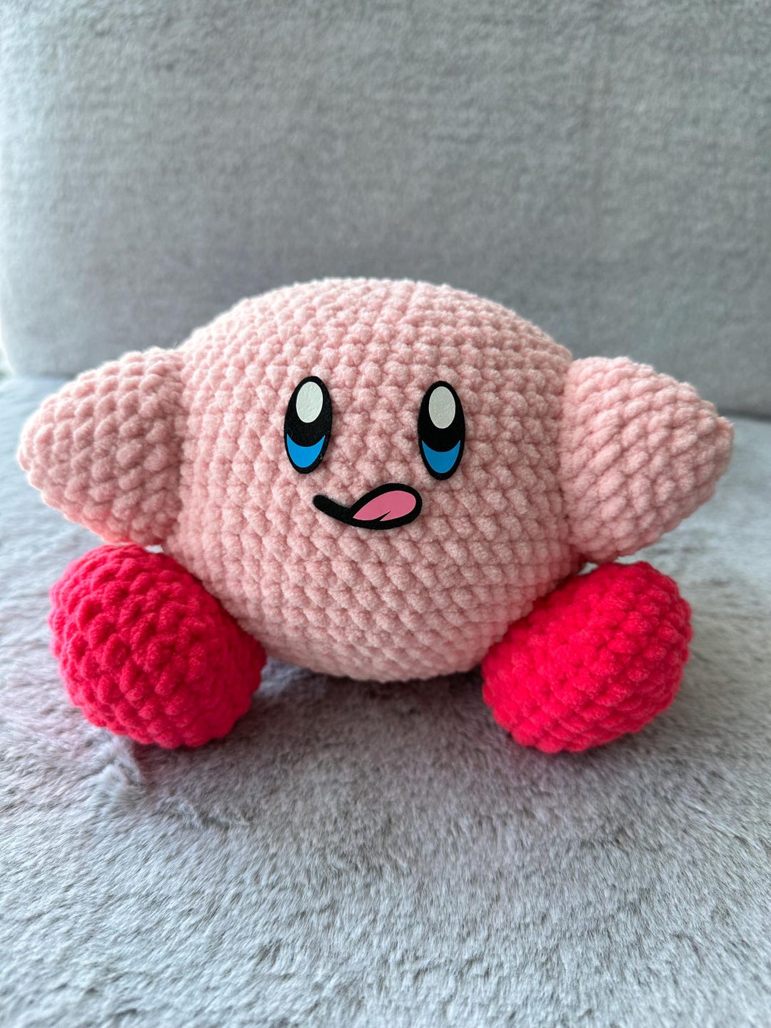Crochet Plushie, Crochet Kirby, Amigurumi, Handmade Kirby - Etsy