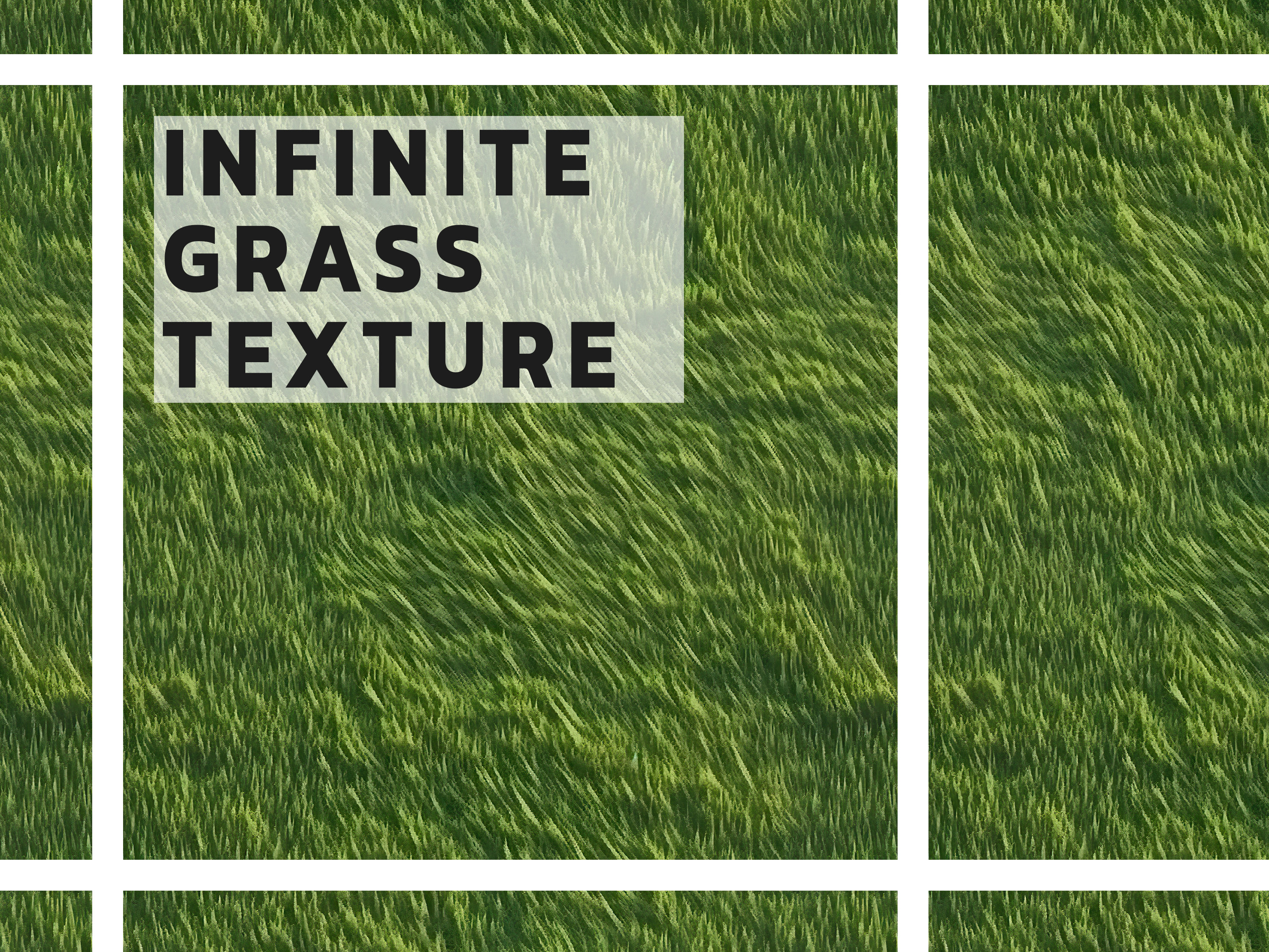 INFINITE Seamless Grass Texture Pattern Digital Self-connecting Tile ...