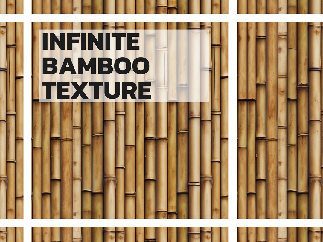 INFINITE Seamless Bamboo Wall Texture Pattern Digital Self-connecting ...