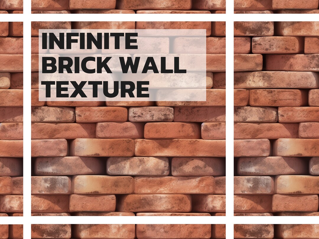 INFINITE Seamless Brick Wall Texture Pattern Digital Self-connecting ...